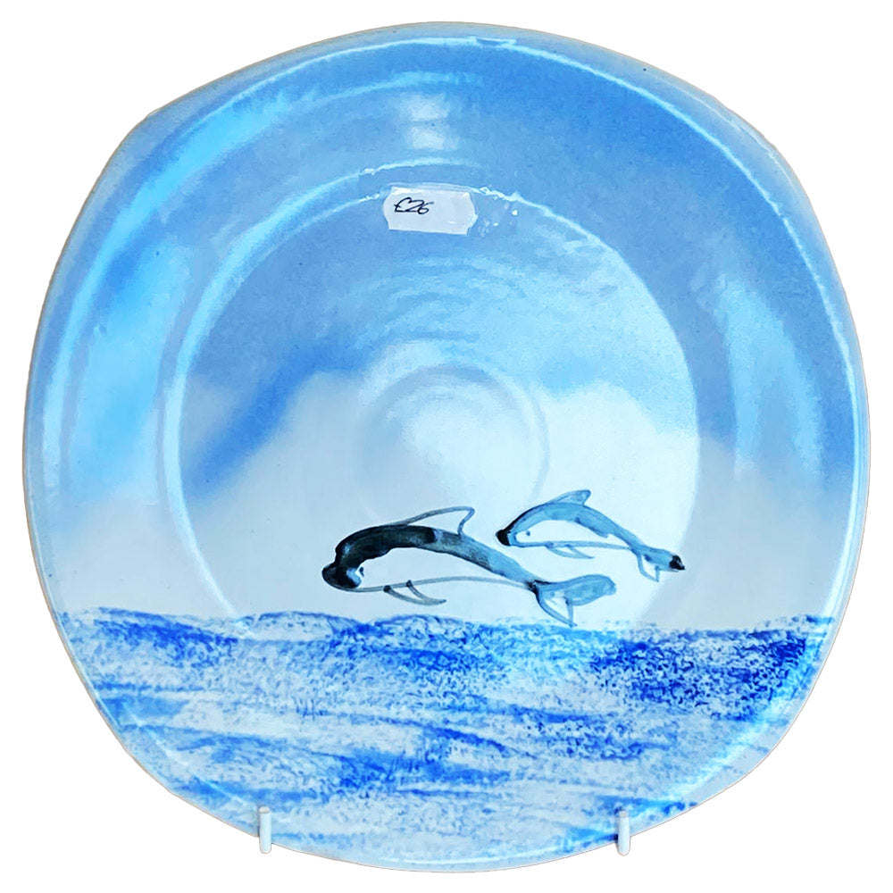 Dolphin Large Plate – Uig Pottery