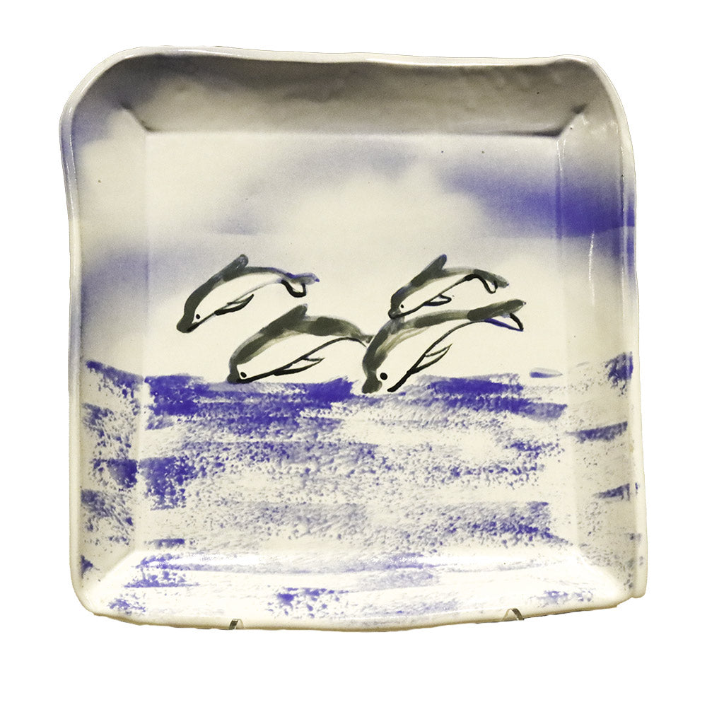 Dolphin Slab Dish - Square – Uig Pottery