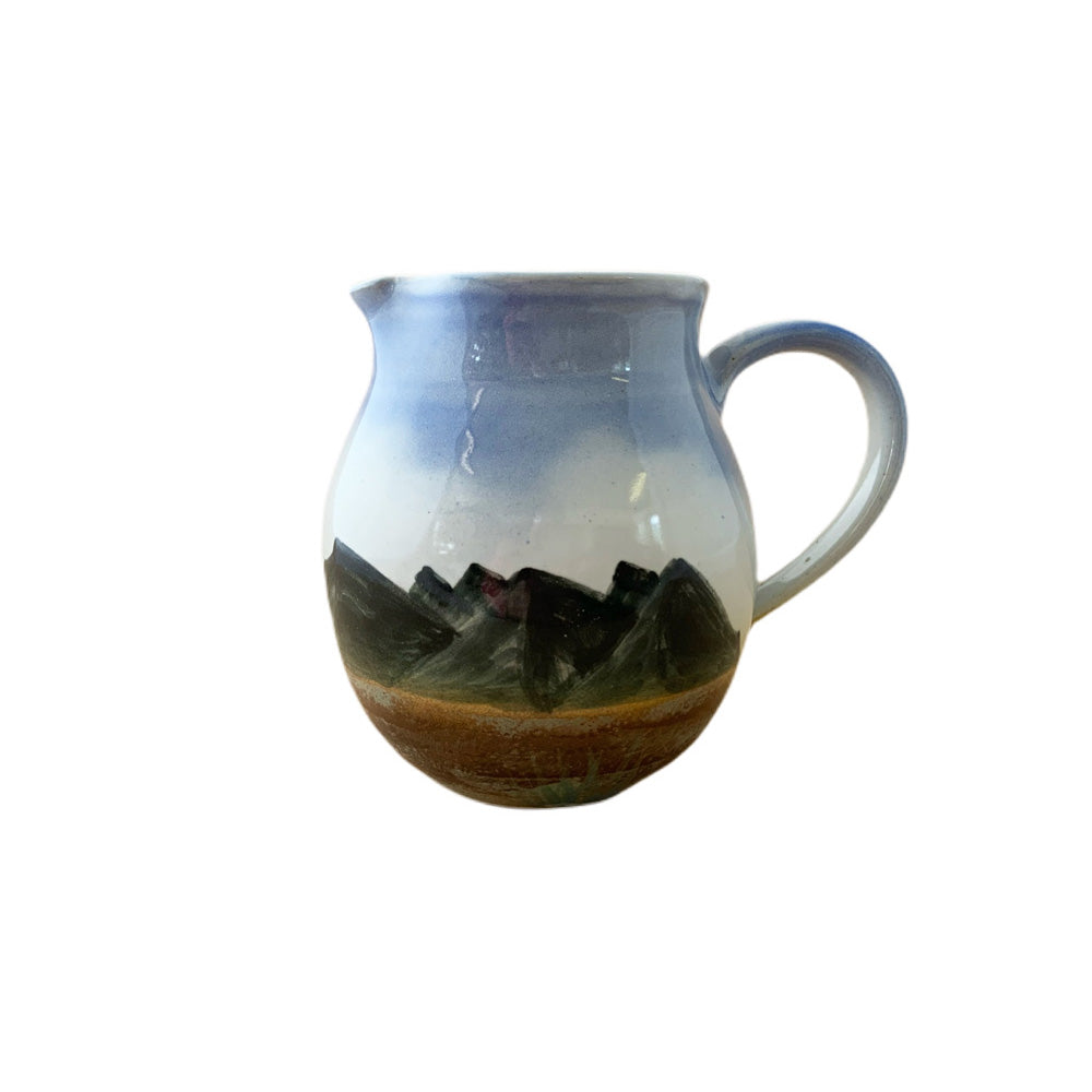 Cuillin Scenes Curvy Milk Jug – Uig Pottery