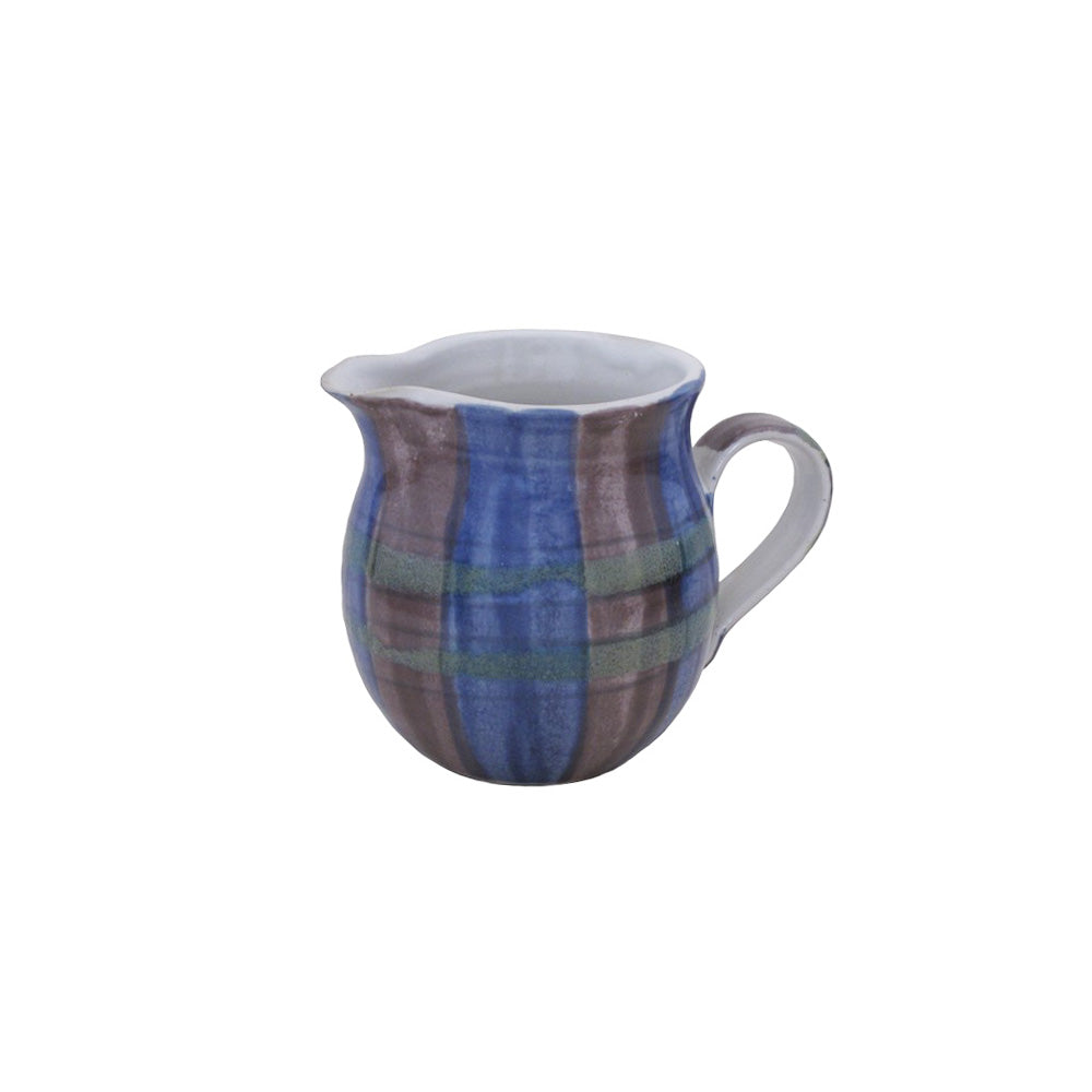 Tartan Curvy Cream Jug – Uig Pottery