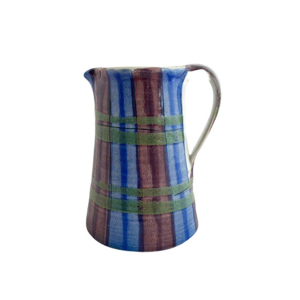 Tartan Straight Water Jug – Uig Pottery